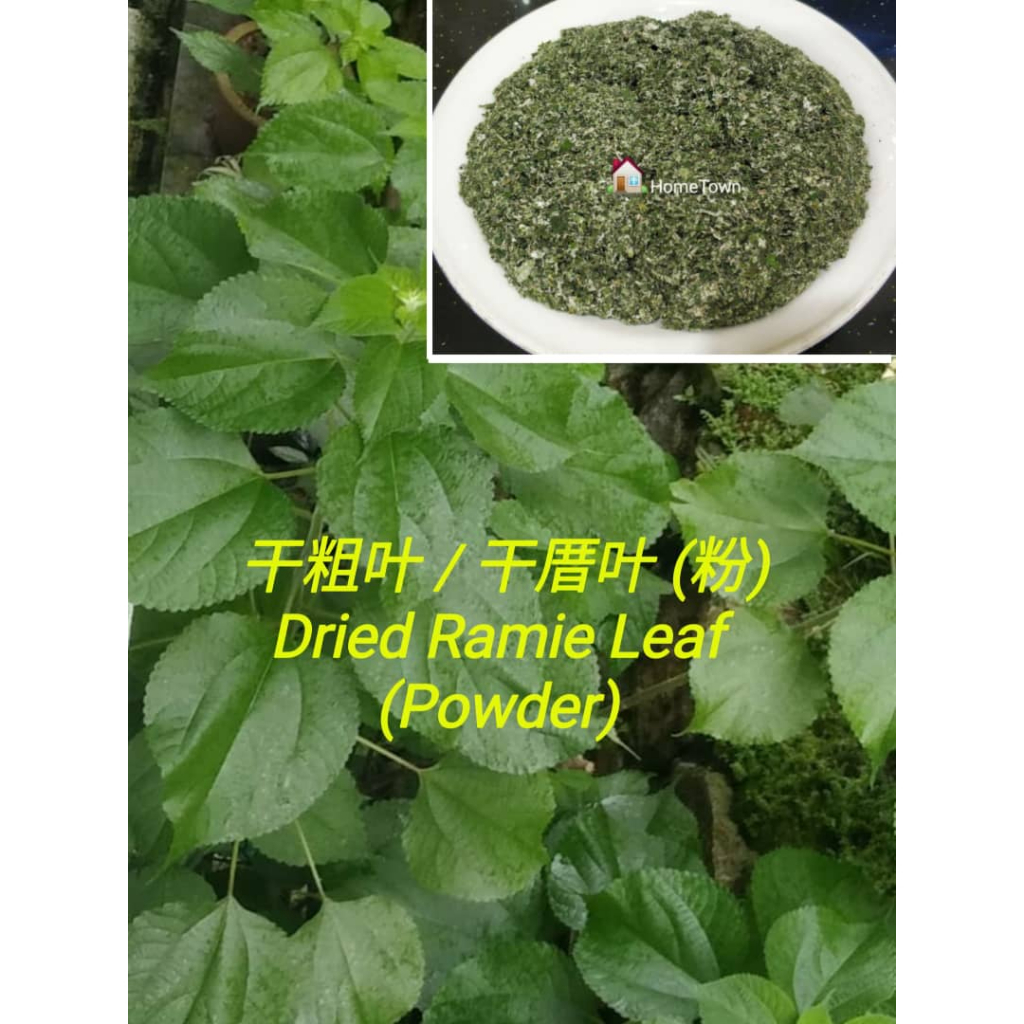 Dried Ramie Leaf Crush 干粗叶/厝叶粉 (25g/150g) Dry Ramie Leaf 粗叶干 (晒干 ...