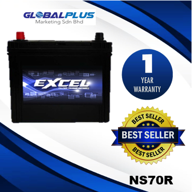 EXCEL NS70R - 65D26R (Bateri Kering) For Hyundai Sonata,Tucson (2.2/2.7 ...