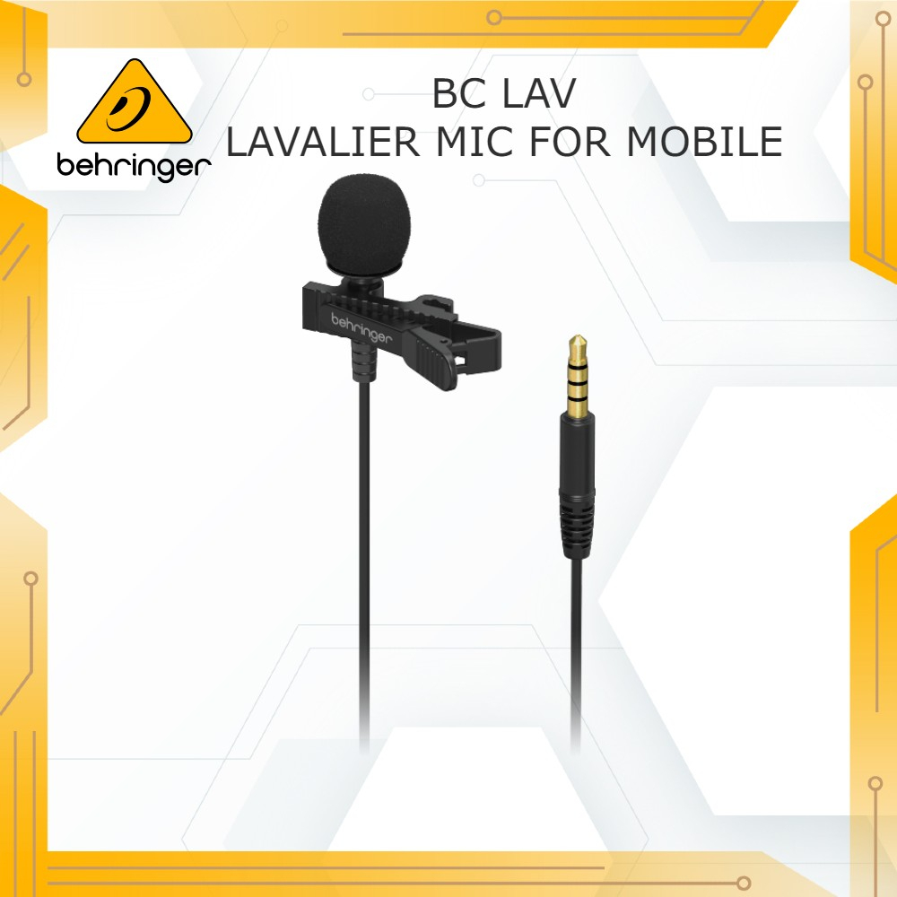 BEHRINGER BC LAV Lavalier Microphone for Mobile Devices | Shopee Malaysia
