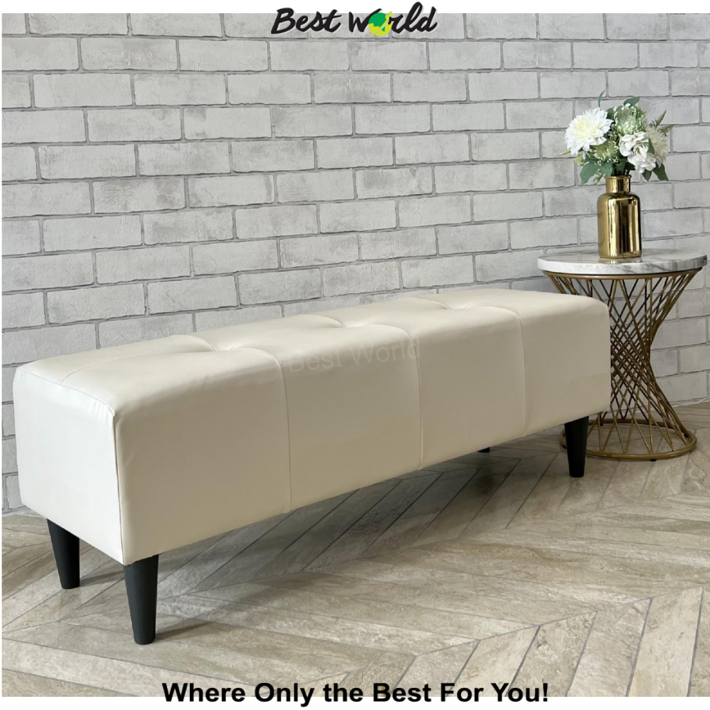 MANI Bench Chair / Stool (Dark Grey/Light Grey/PU Brown/PU Grey/PU ...