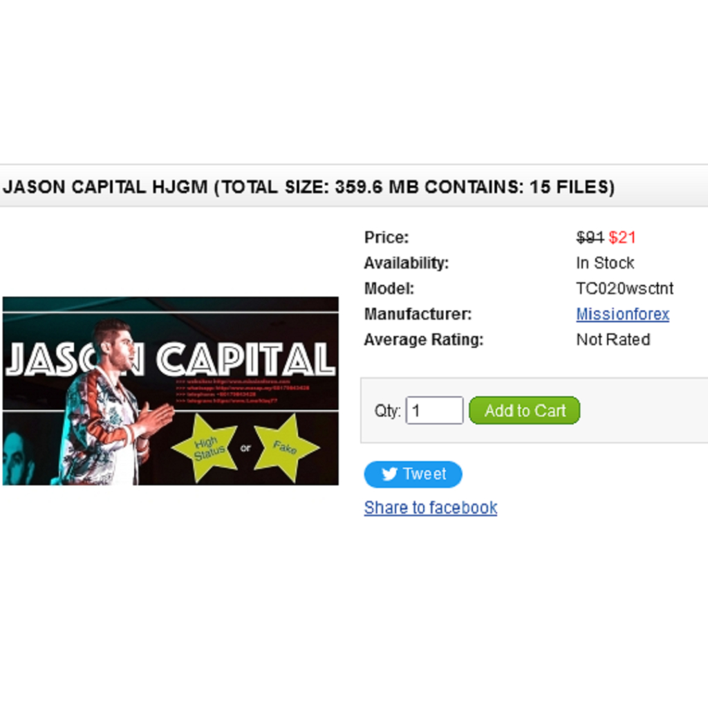 Jason Capital HJGM (Total size: 359.6 MB Contains: 15 files) | Shopee ...