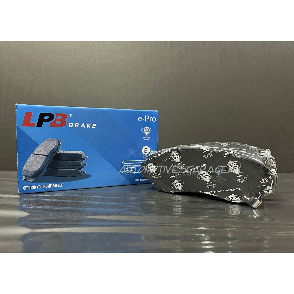 LPB E-PRO BRAKE PADS - FRONT - A17370 - HONDA CRV SWA 2007-2011 / TOA ...
