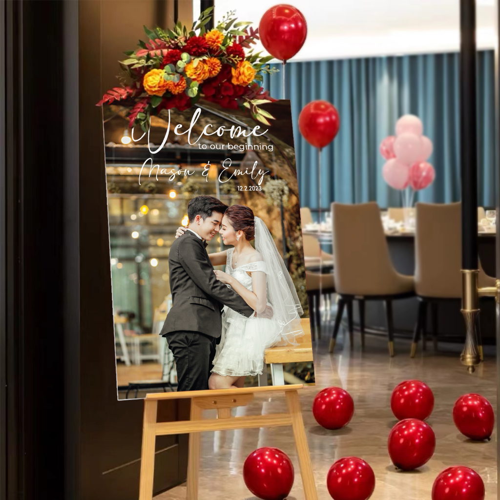 Big A1 SIZE Wedding Sign Wedding Welcome Sign Board Custom Acrylic ...