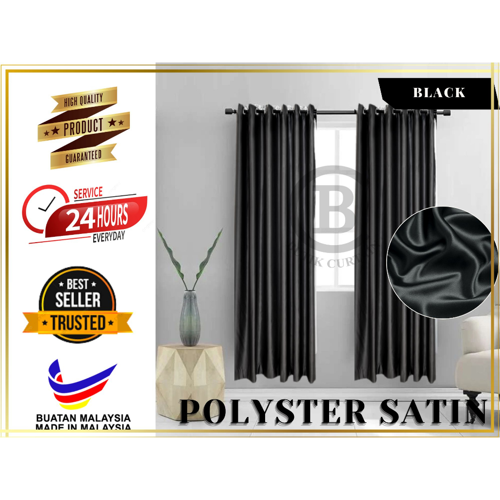 8.8 Live|Langsir rumah Warna Hitam Ready Stok Pos Harini Sesuai untuk ...