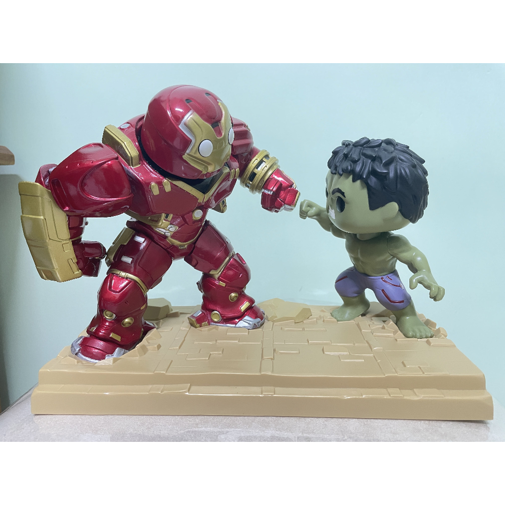 FUNKO POP! Vinyl Avengers Ironman Hulkbuster Vs. Hulk Marvel #394 ...