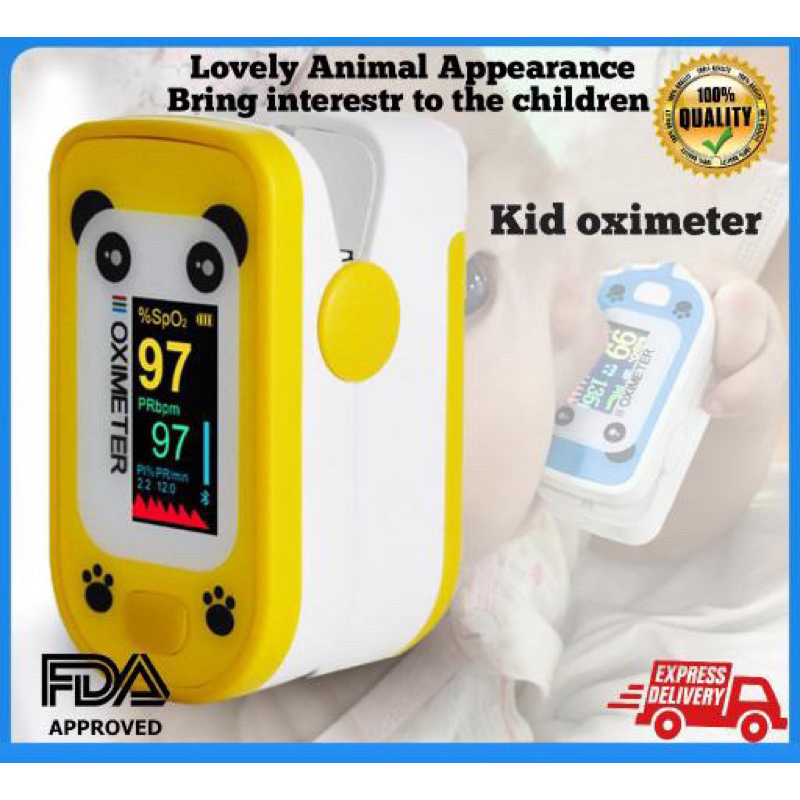 Baby Fingertip Pulse Oximeter Kids Baby/Baby Blood Oxygen Monitor ...