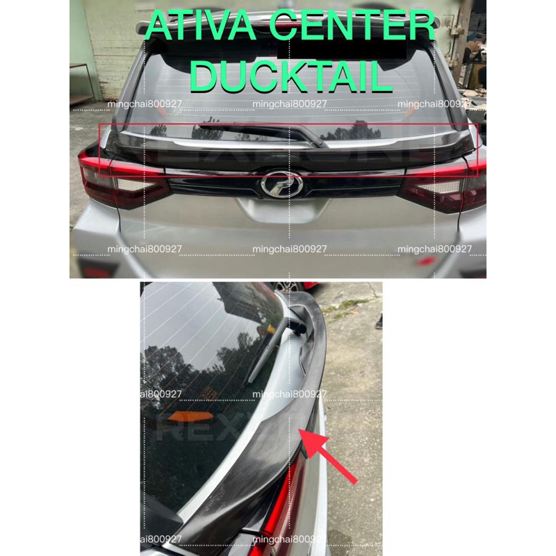 ATIVA REAR CENTER SPOILER DUCKTAIL WITH OUT PAINT Fiber | Shopee Malaysia