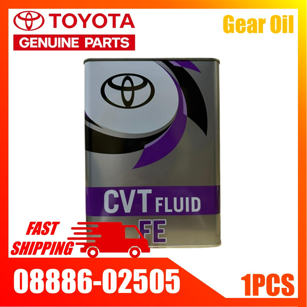 Genuine Toyota ATF CVT FE Gear Oil 4L 08886-02505 (New Packaging ...