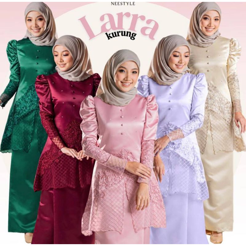 LARRA KURUNG DUCHESS SATIN BAJU TUNANG NIKAH KAHWIN | Shopee Malaysia
