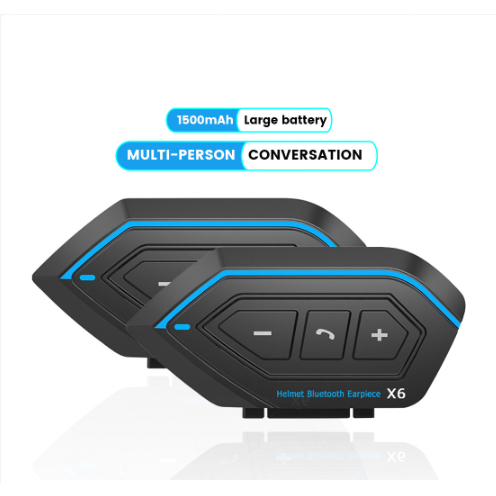 Helmet Bluetooth Headset/800mAh Bluetooth 5.0 Helmet Headset/ X6 Helmet ...