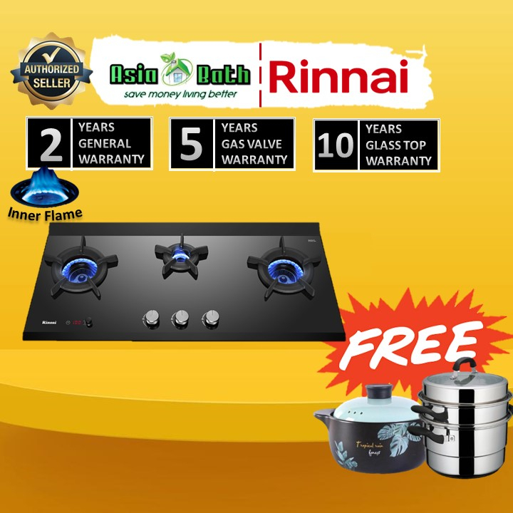 Rinnai - RB-3CGT cooker gas hob Inner Burner | Schott Ceran Glass RB 3CGT | RB-3GCT | RB3CGT ...