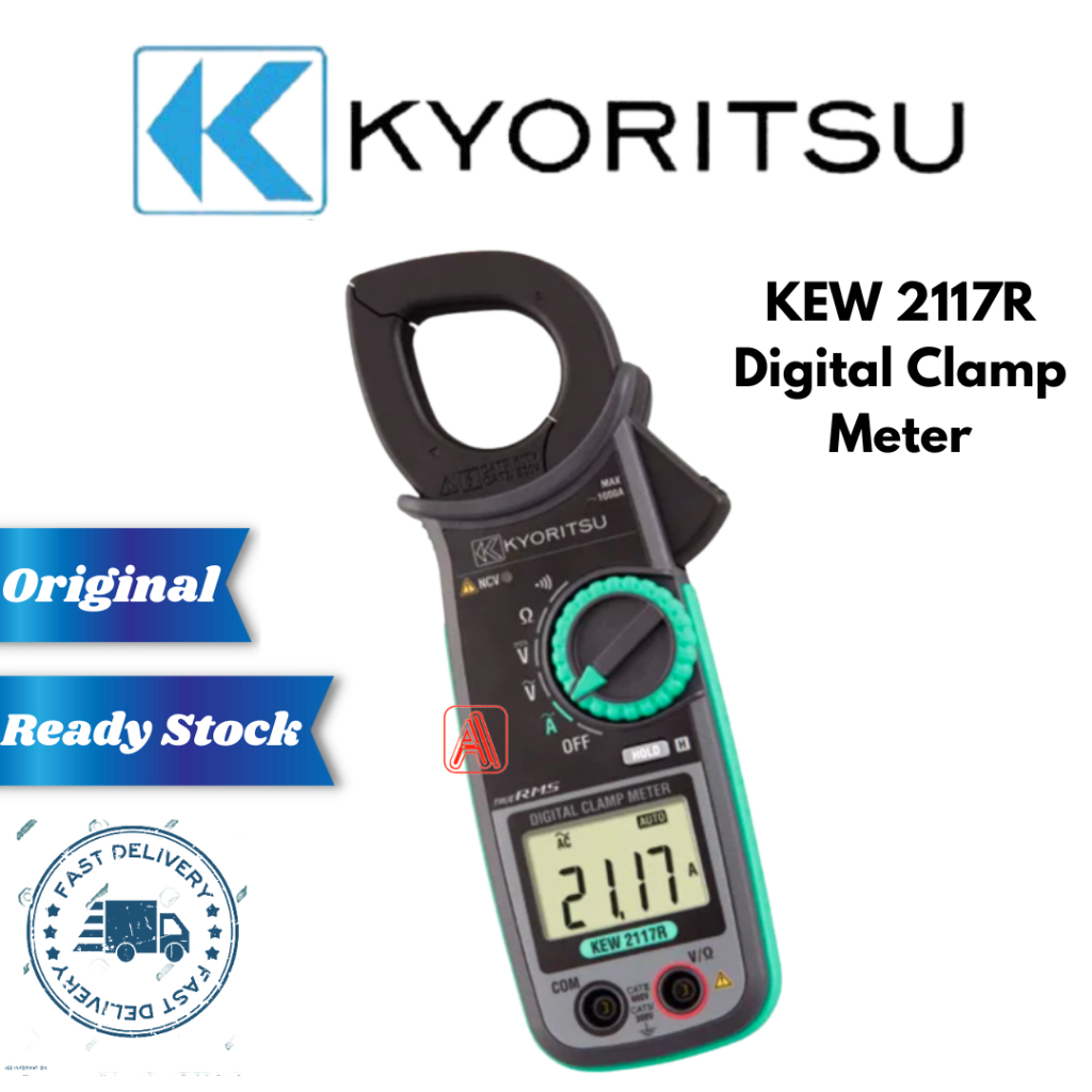 Kyoritsu KEW 2117R AC Digital Clamp meter (New Product) Ready Stock ...