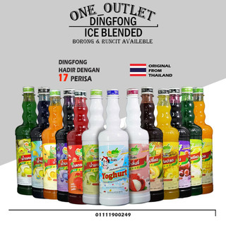 Ding Fong Kordial Thai Ice BLended Flavour Perasa Air Thailand 760ML ...
