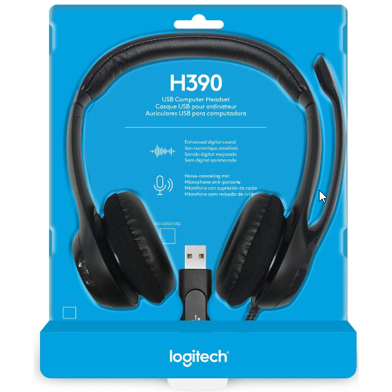New Ready Stock! Logitech H540 USB Wired Headset with Noise-Cancelling ...
