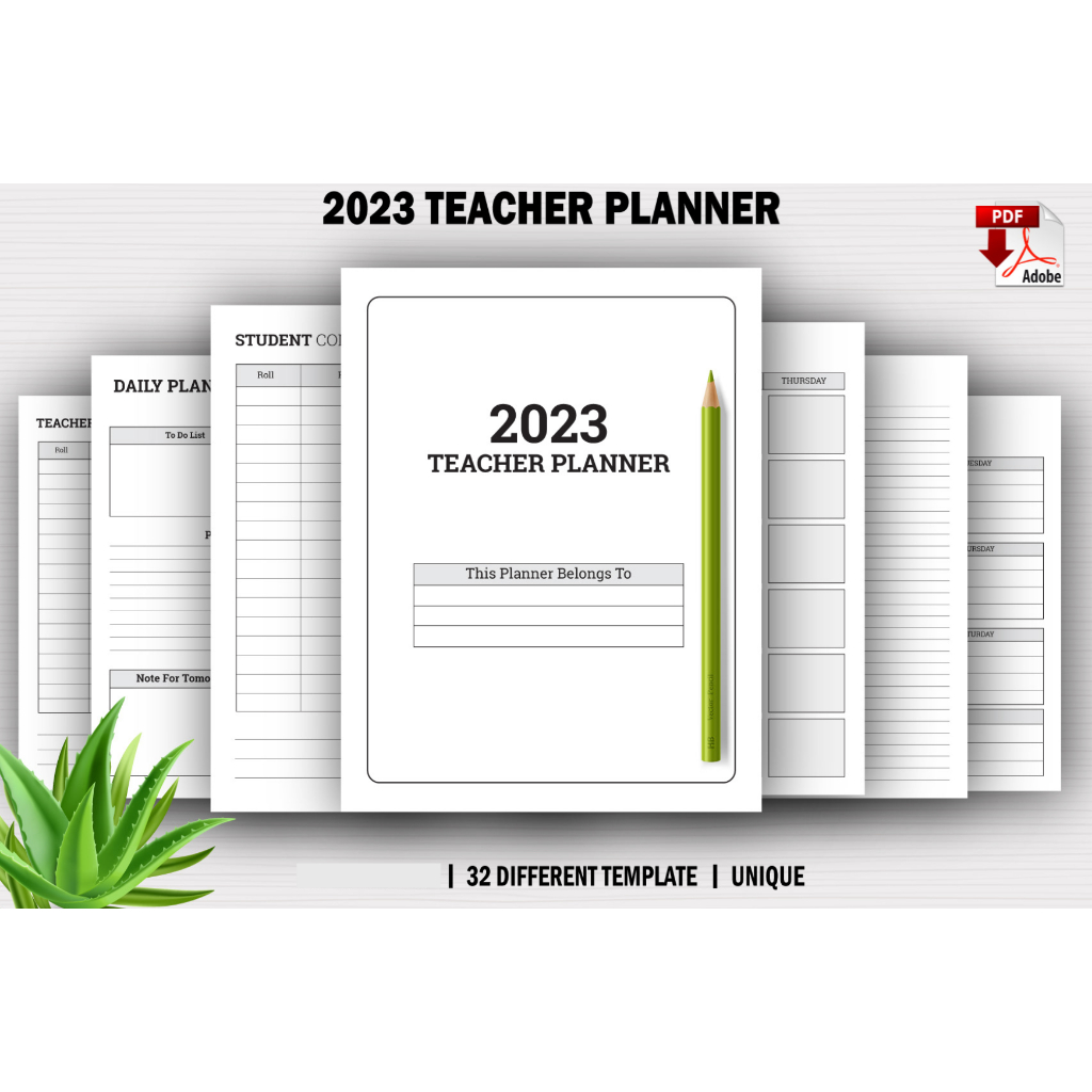 *(SW)* PDF PRINTABLE 2023 Teacher Planner | Shopee Malaysia