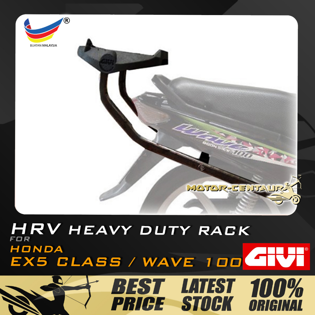 MONORACK GIVI (ZR/HRV/HRX/SRV/SRX/J RACK/WITH LED) FOR ALL HONDA ...