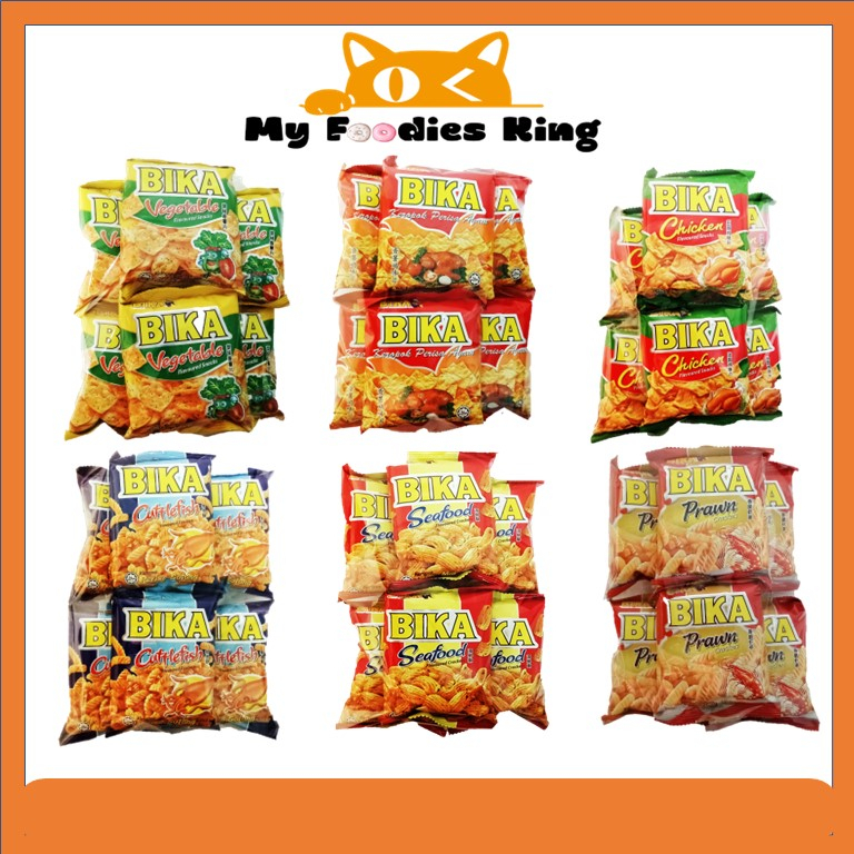 Bika 12g x 6pcs Keropok Perisa Ayam / Perisa Sayur / Seafood / Curry ...