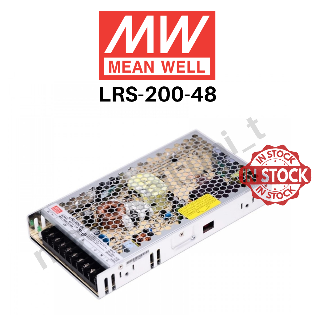 Mean Well LRS-200-48 48V 200W MeanWell Single Output AC DC Switching Power Supply Orogonal ...