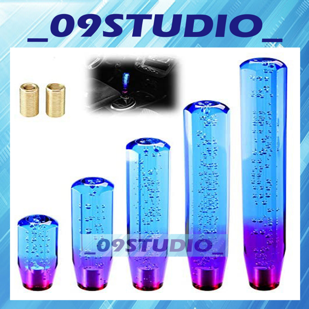 Universal Acrylic Crystal Bubble Car Shift Knob AT/MT Car Gear Knob ...