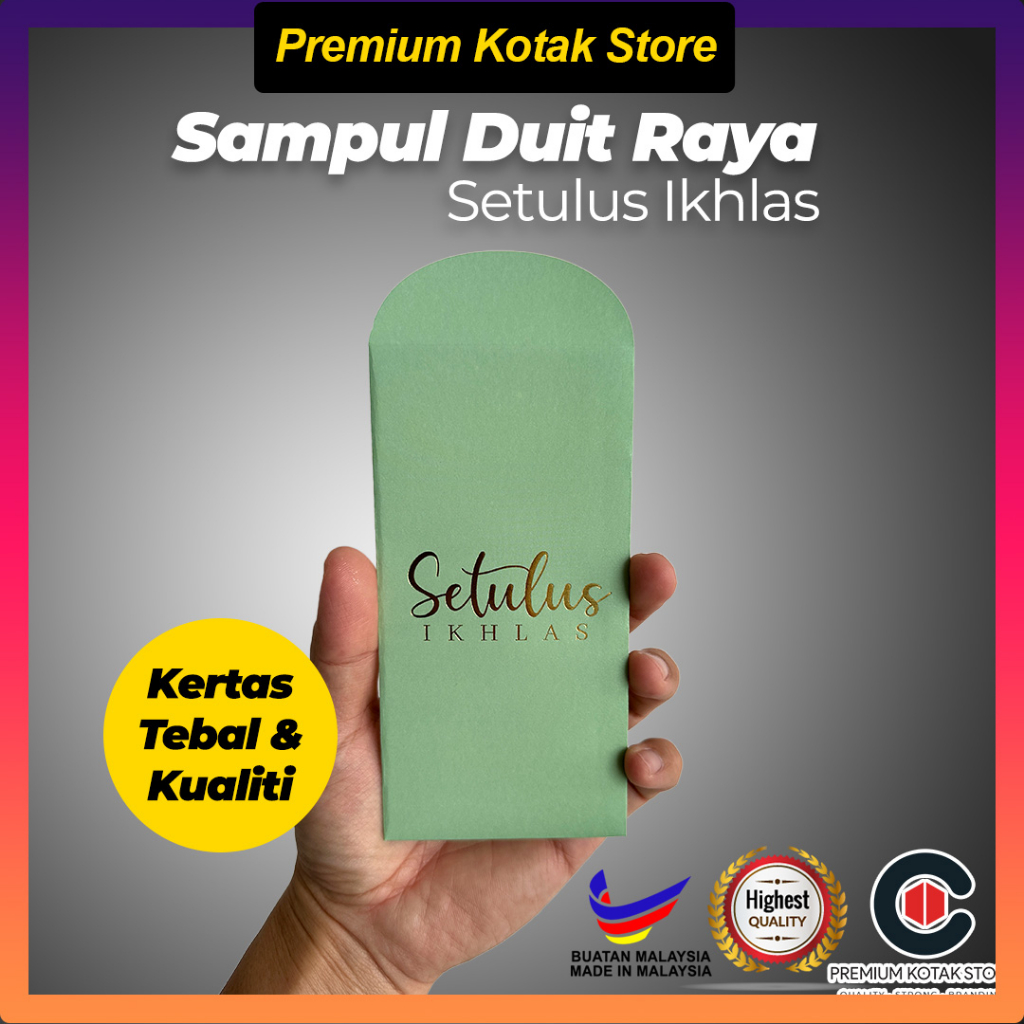 Sampul Duit Raya Sampul Kenduri Envelope Raya Red Green Ivory Pink ...