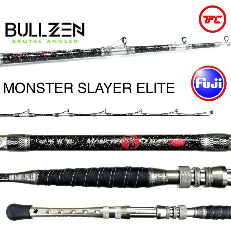 BULLZEN Monster Slayer Elite 198H 6’8” Electric Boat Fishing Rod Heavy ...