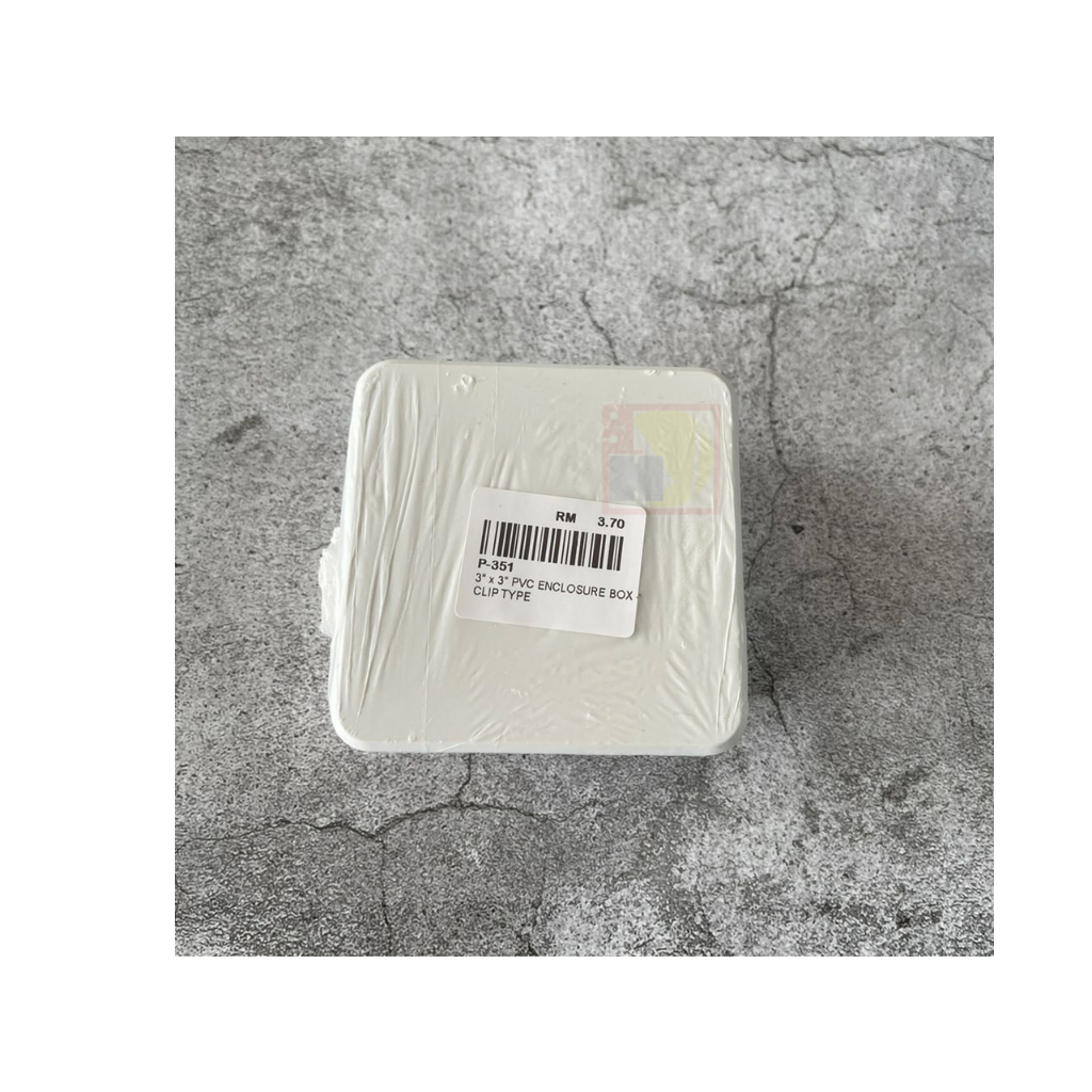P-351 3"X3" PVC ENCLOSURE BOX CLIP TYPE | Shopee Malaysia