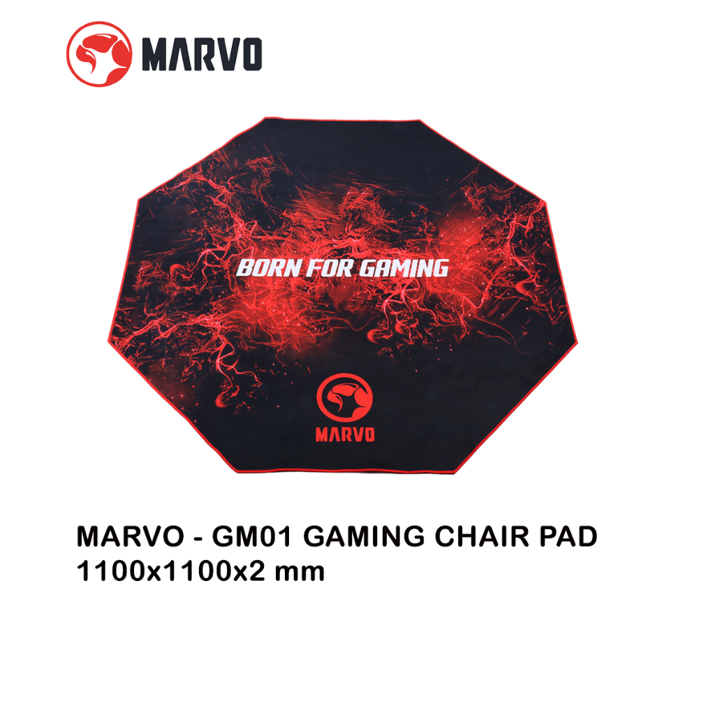 MARVO GM01 GAMING CHAIR PAD 1100x1100x2 mm XL-Size Gaming Chair Mat ...