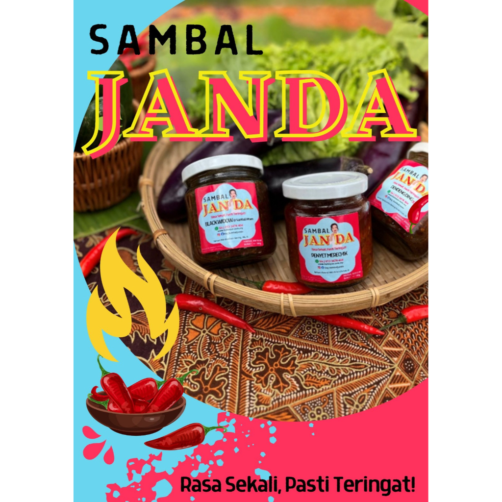 Sambal Janda Penyet Merechik Black Widow DendengDing belimbung buluh ...