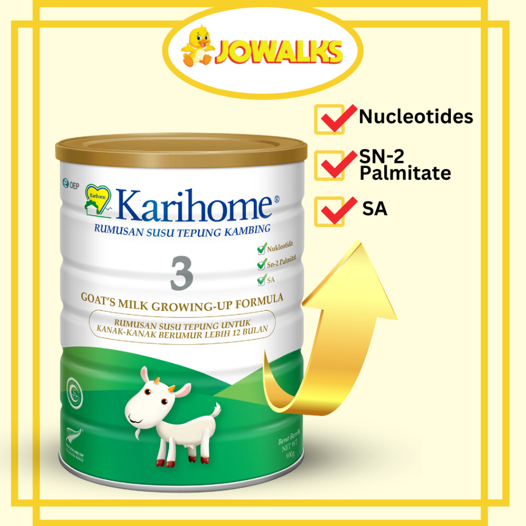 KARIHOME STEP 3 Goat Milk Formula Growing-up Susu Kambing x 1 tin 900g ...