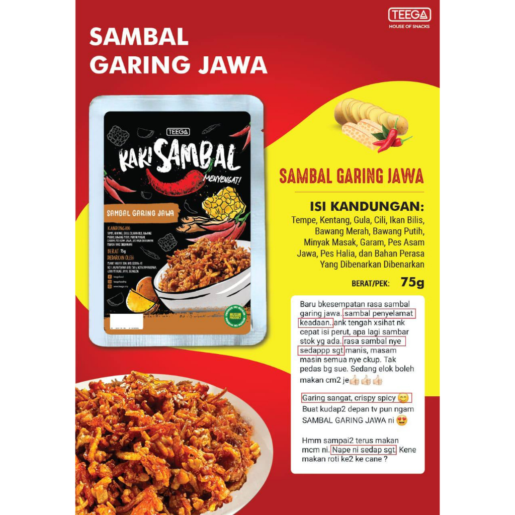 (BEST SELLER) Teega Sambal Hitam / Sambal Dendeng / Sambal Bilis Durian ... (BEST SELLER) Teega Sambal Hitam / Sambal Dendeng / Sambal Bilis Durian ...