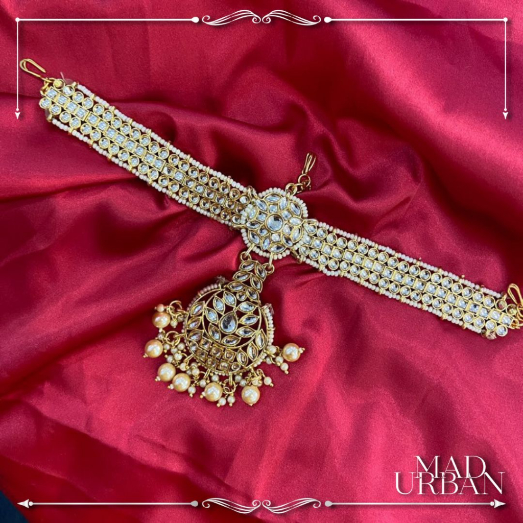 [RAYA ARRIVALS] Hair Tikka Head Jewellery Thala Set Piece Head Tikka ...