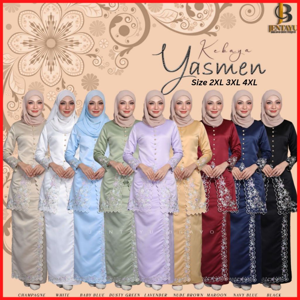 Baju Kurung Moden Tunang Raya 2023 Akad Nikah Plus Size YASMEN SUZANNE ...