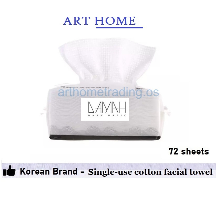 DAMAH DARK MAGIC Face Tissue Towel - 72 sheets per pack [Makeup ...