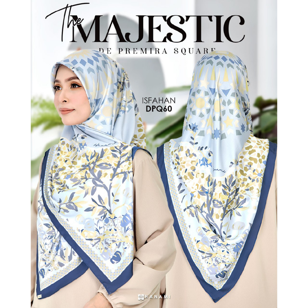 [Bawal Square] Tudung Satin The Majestic Hijabs By Hanami | Shopee Malaysia