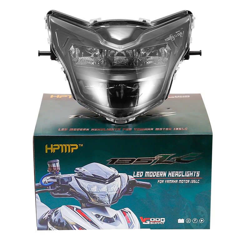 HEAD LAMP LC135 V2 V3 V4 V5 V6 V7 LED LAMPU DEPAN LC HEADLIGHTS WITH PLUG SUPER BRIGHT LIGHT ...
