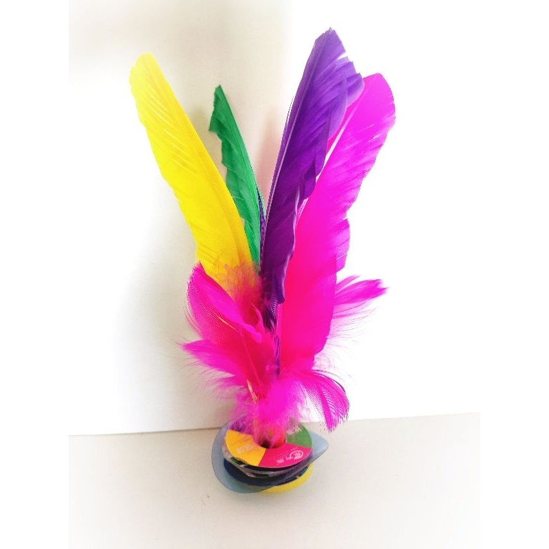 22cm Sepak Bulu Ayam Mainan Tradisional Chapteh Traditional Games ...