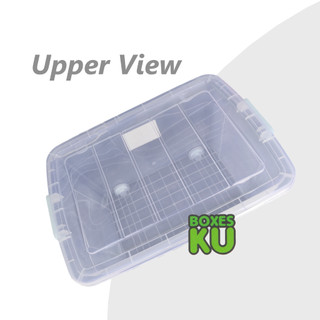 [New] 3 Units 100Litre Transparent Storage Box With Wheels / 3 Unit ...