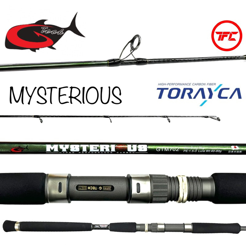 2023 G-Tech Mysterious Toray Spinning Rod Popping Kolam Mekong Bottom ...