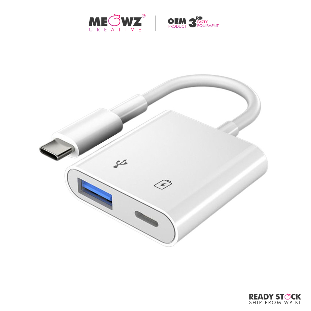 Type C to USB OTG with Charging Adapter Support Gaming Controller ...