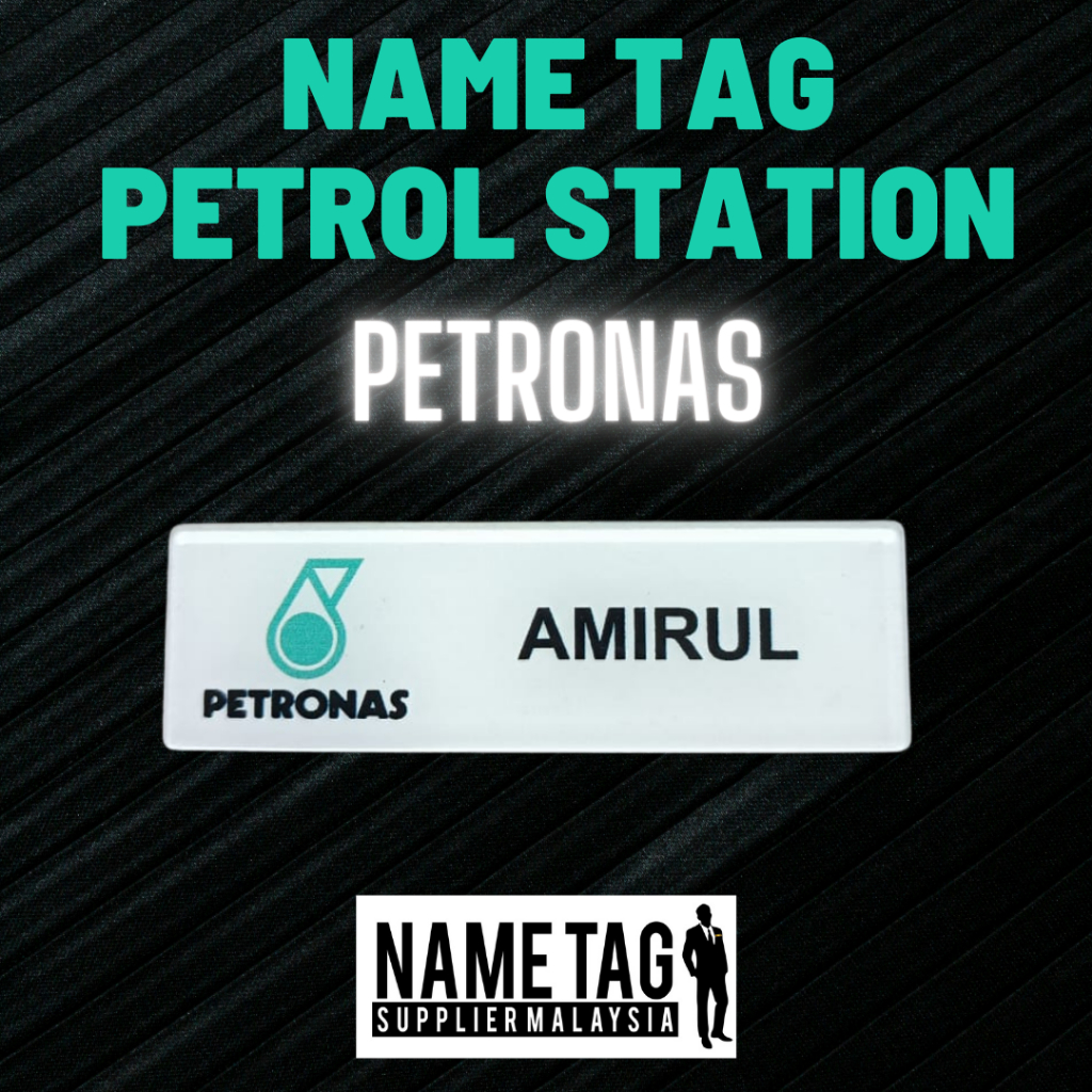 Nametag Double Acrylic SHELL PETRONAS CALTEX PETRON/ Double Acrylic ...