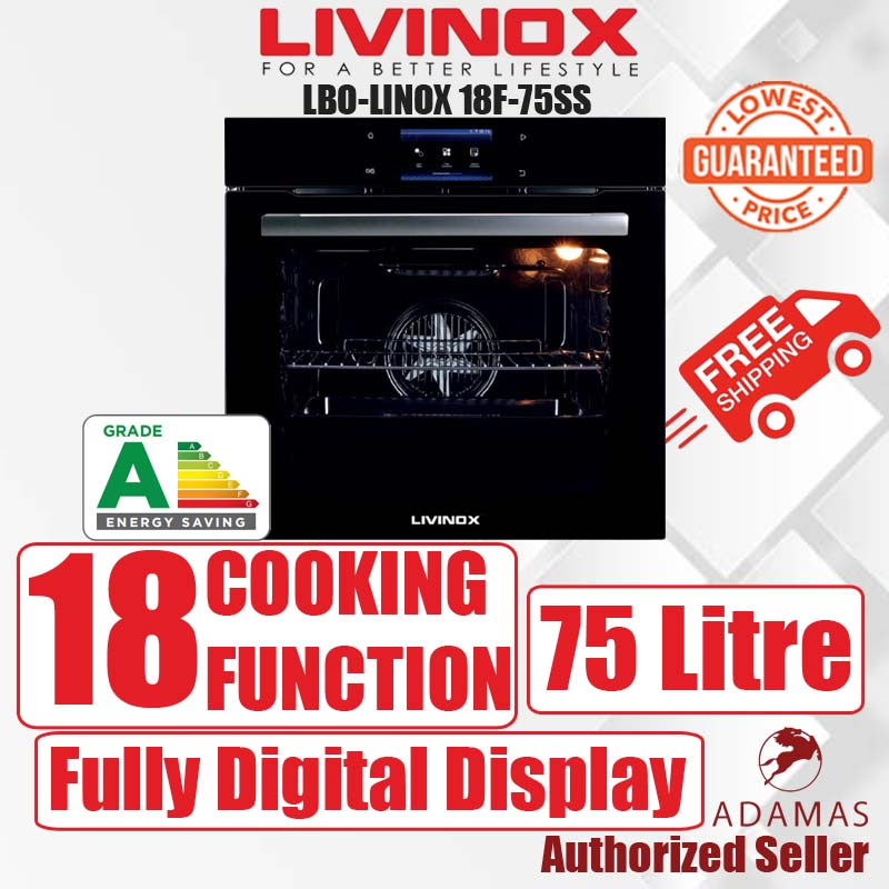 LIVINOX Built-In Oven LBO-LINOX 18F-75SS Rotisserie Oven/Digital Oven ...