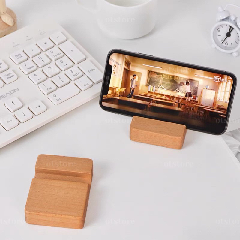 Wooden phone holder small portable phone holder lazy phone holder ...