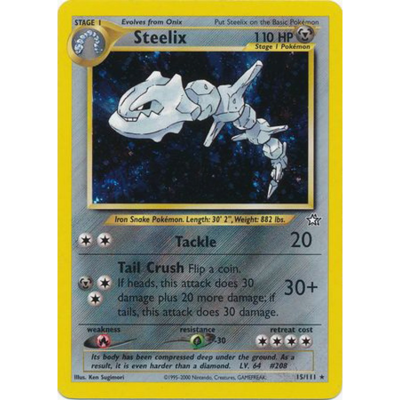PTCG Steelix Neo Genesis (English) (M) (Vintage Holo Rare) | Shopee ...