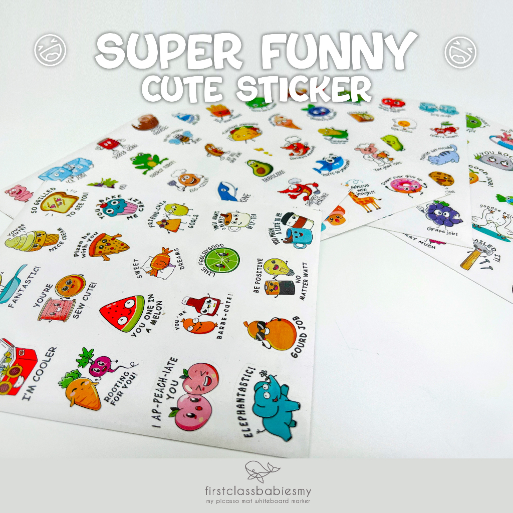 Funny Catchy Cute Cartoon Sticker For Small Kids & Big Kids | Shopee ...