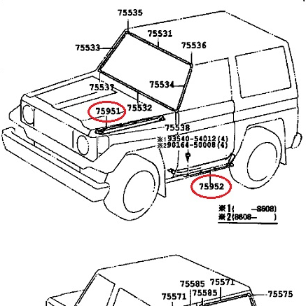 TOYOTA LAND CRUISER FRONT DOOR SCUFF PLATE | Shopee Malaysia