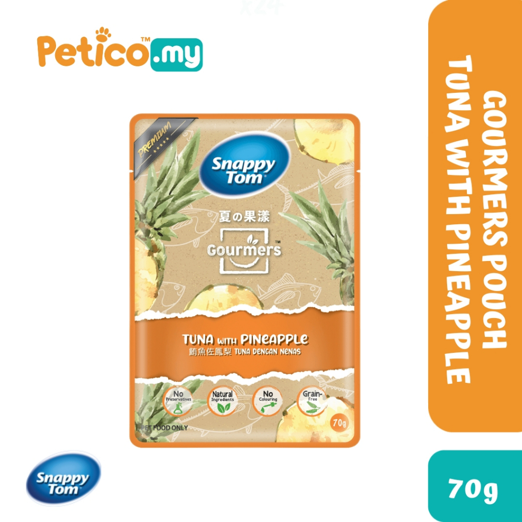 Snappy Tom Gourmers Series 70g Wet Cat Pouch (Pineapple/Mango/Kiwi/Goji ...