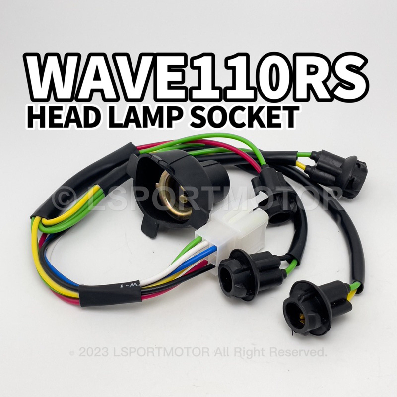 HONDA WAVE110RS HEAD LAMP SOCKET FRONT DEPAN LAMPU KEPALA SOCKET WIRE ...