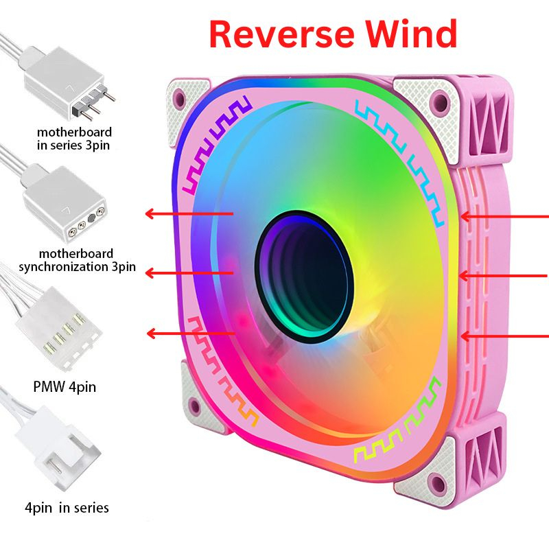 *Ready Stock PRISM ARGB Fan 12CM chassis cooling fan AURA synchronous ...