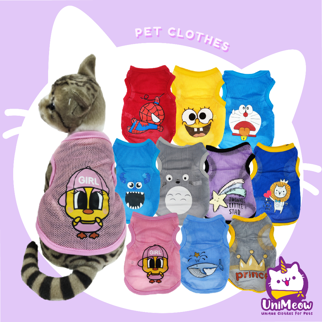 UniMeow Cute Cat Clothes Cat Shirt Dog Shirt Dog Clothes Kitten Clothes ...