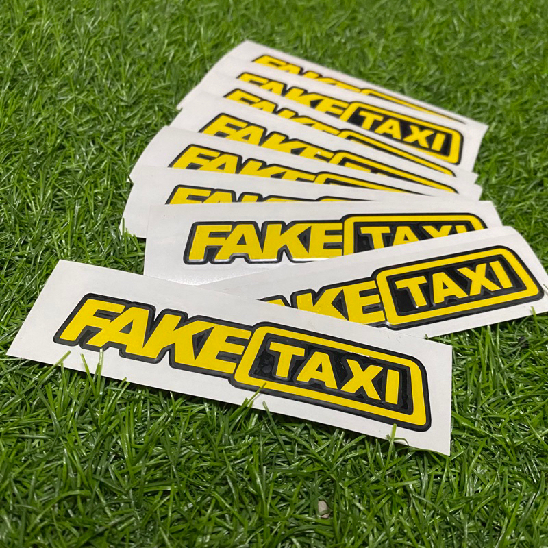STICKER FAKE TAXI MOTOR & KERETA | STICKER | STICKER MOTOR | Shopee ...